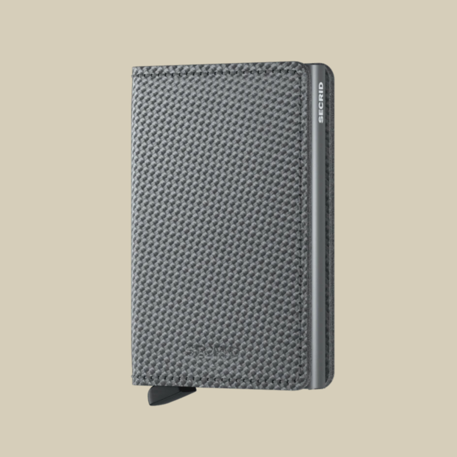 Cool Grey Carbon Slim Wallet – Orient: Homeware + Gifts